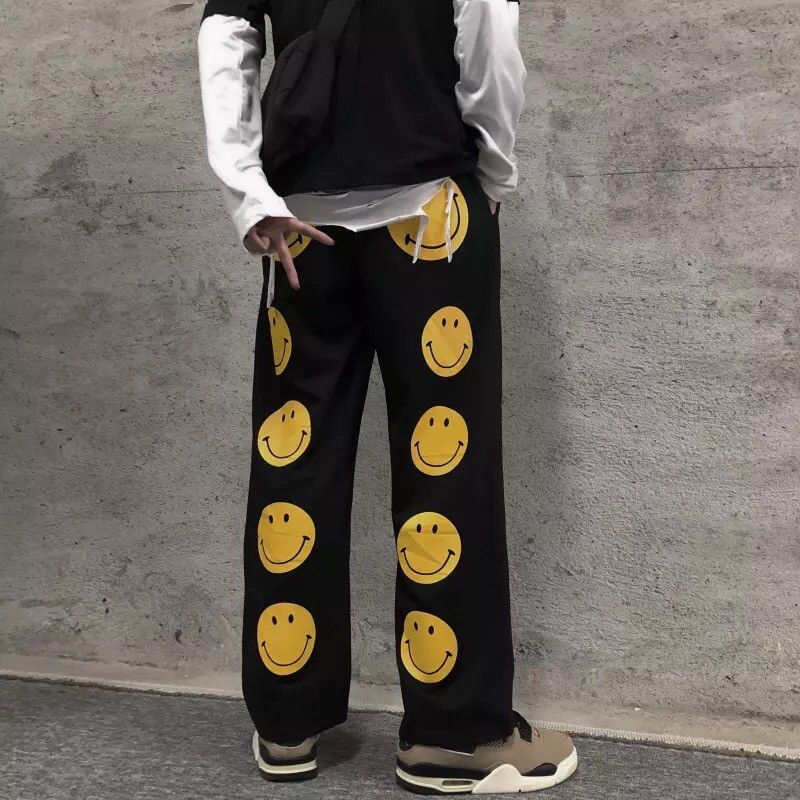Japanese Brand × Streetwear × Vintage Smiley Face Pants (Like Kapital ...