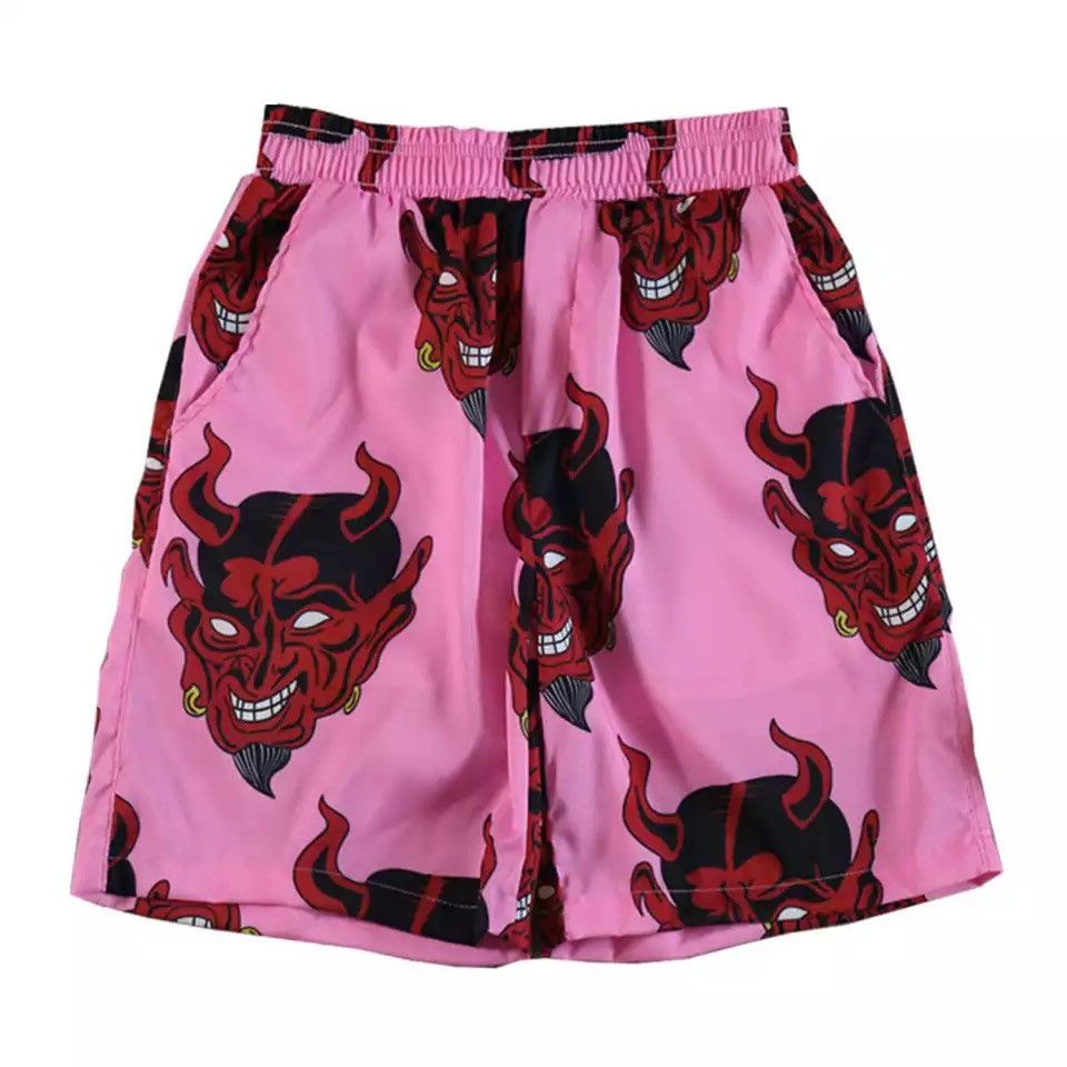 Japanese Brand × Streetwear × Vintage Satanic Print Devil Shorts | Grailed