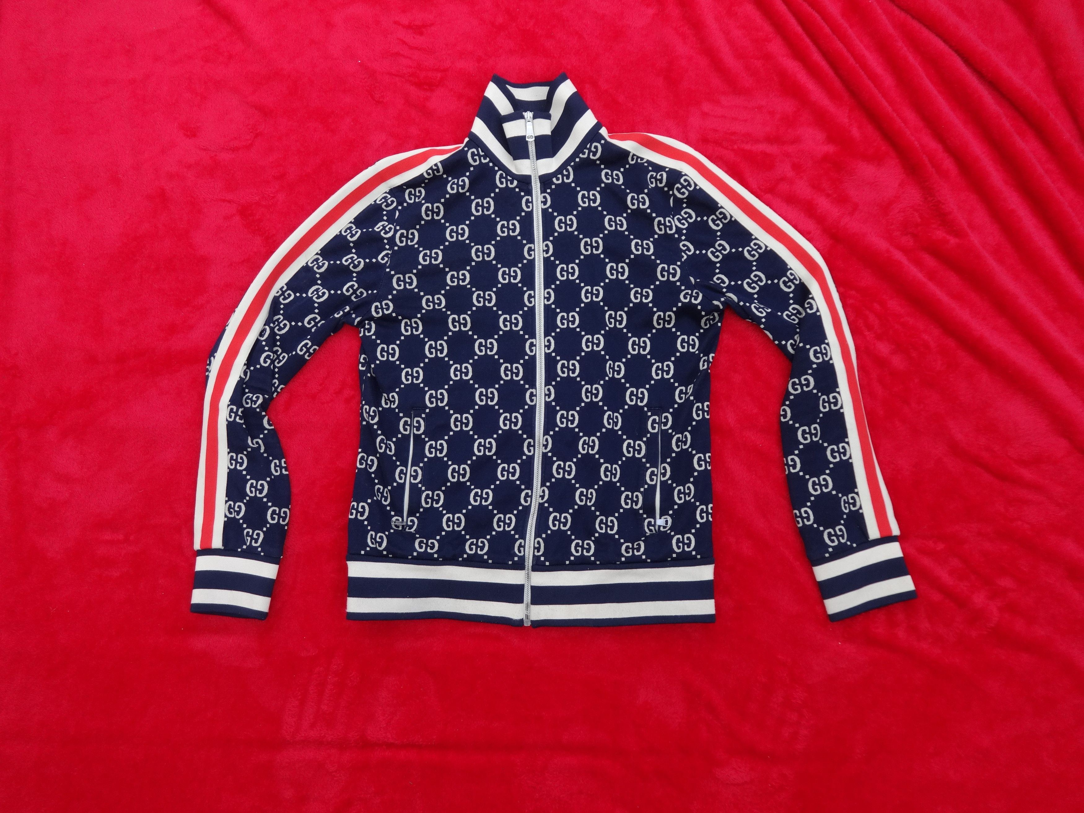 Gucci Gucci Jacquard Tracksuit Monogram Zip Sweatshirt | Grailed