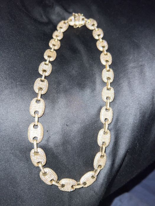 Gold GLD Gold chain with ice | Grailed