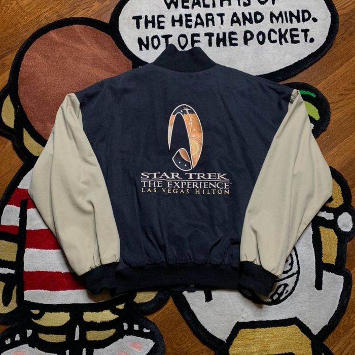 Vintage Vtg Star Trek The Experience Las Vegas Hilton Bomber Jacket ...