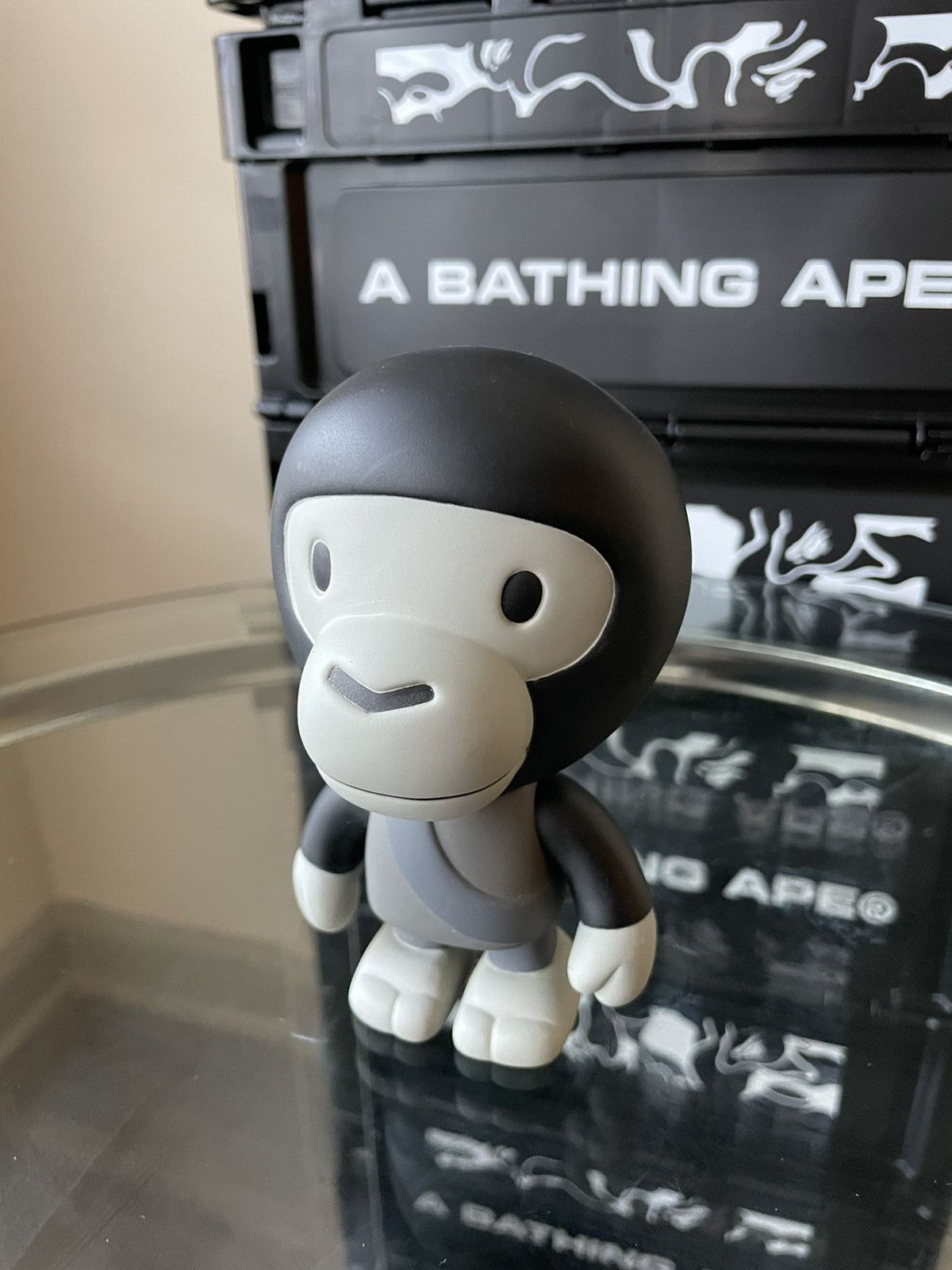 Bape BAPE PLAY Baby Milo Soldier Figure Black Grey RARE NIGO Sta | Grailed