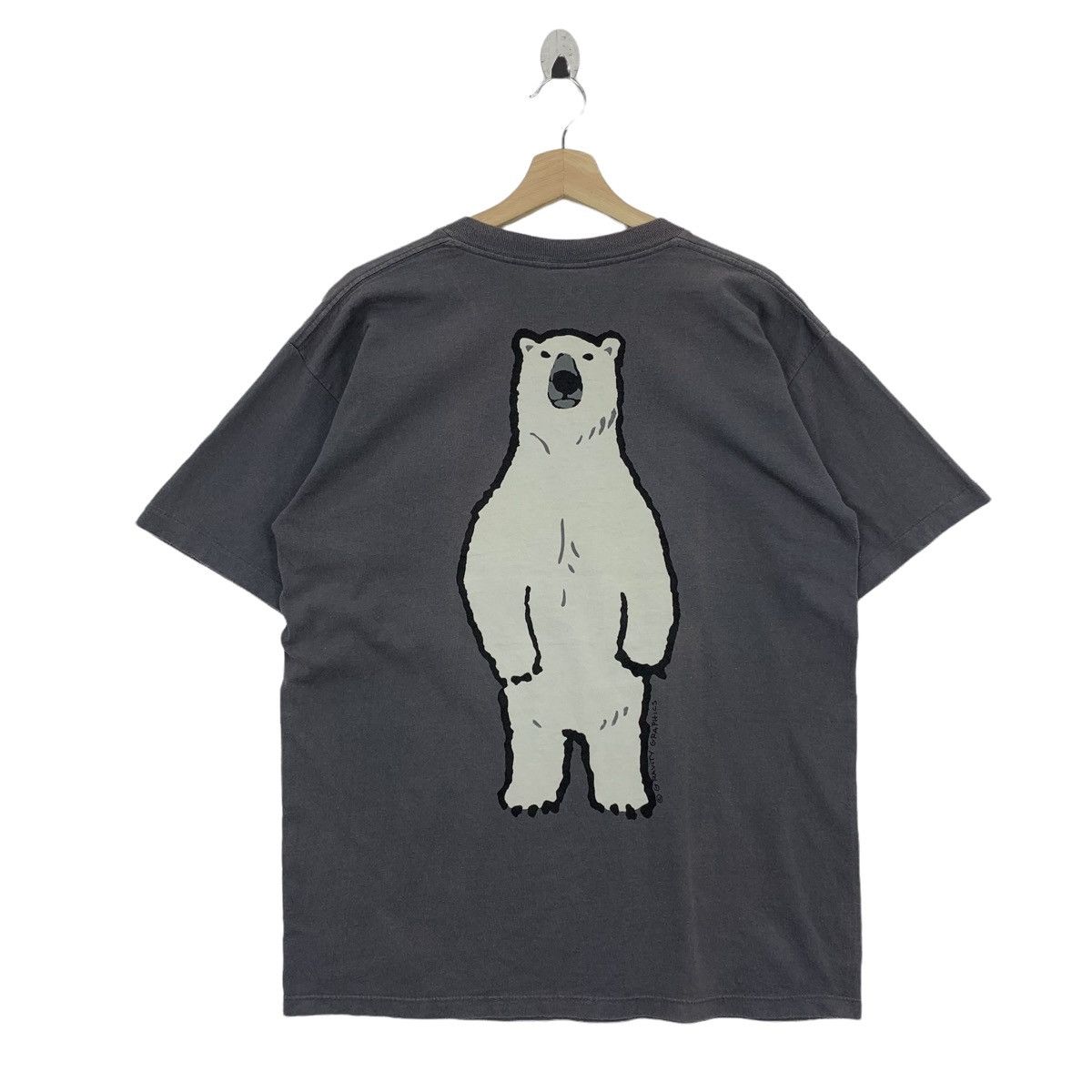 Vintage Rare Vintage GRAVITY GRAPHICS Bear art design Tees | Grailed