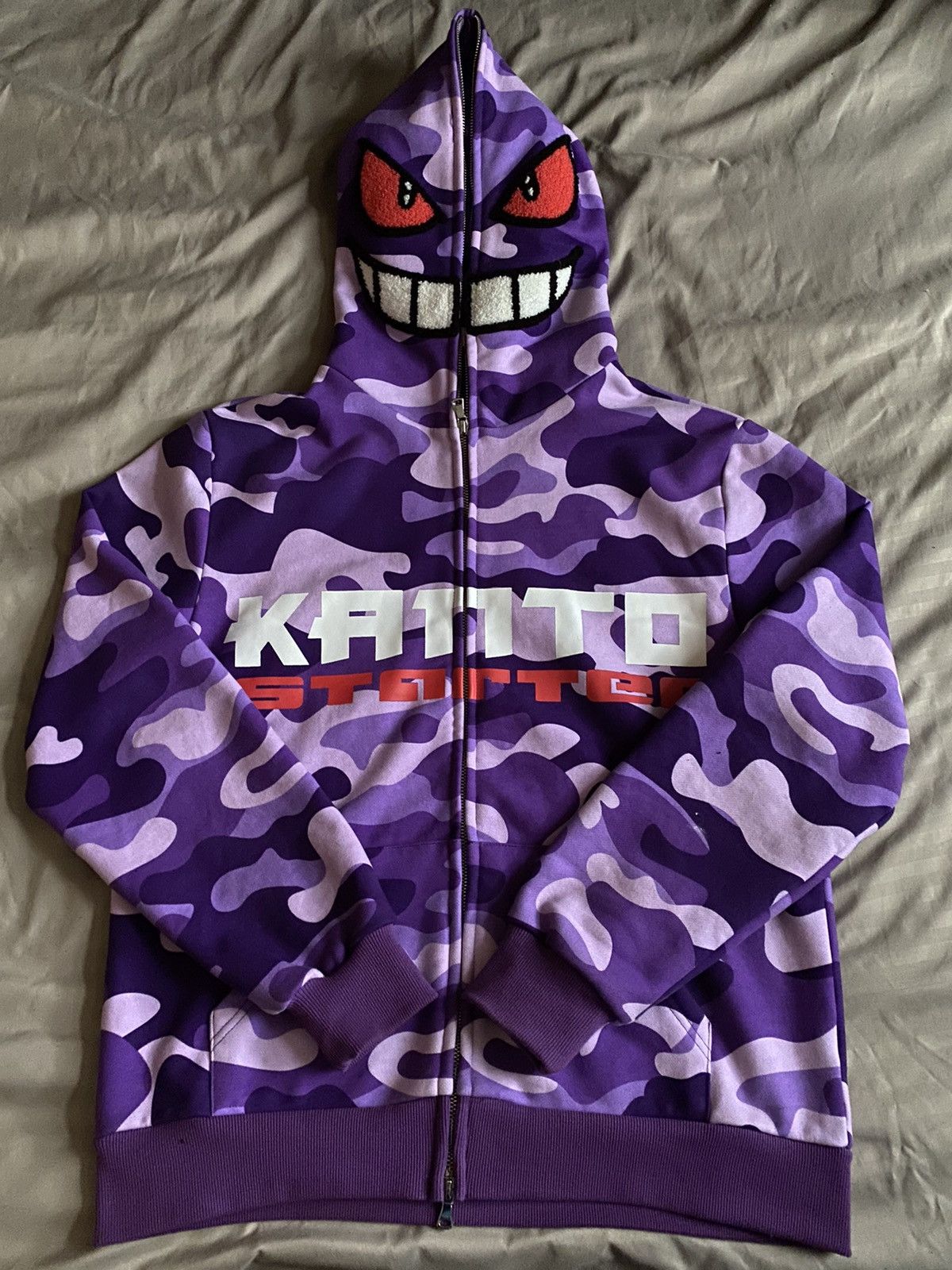 Pokemon × Streetwear Kanto Starter Gengar Full Zip Hoodie | Grailed