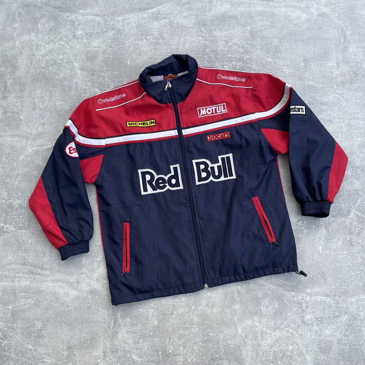 Ferrari × Red Bull × Vintage RED BULL JACKET MARLBORO NASCAR FERRARI F1 ...