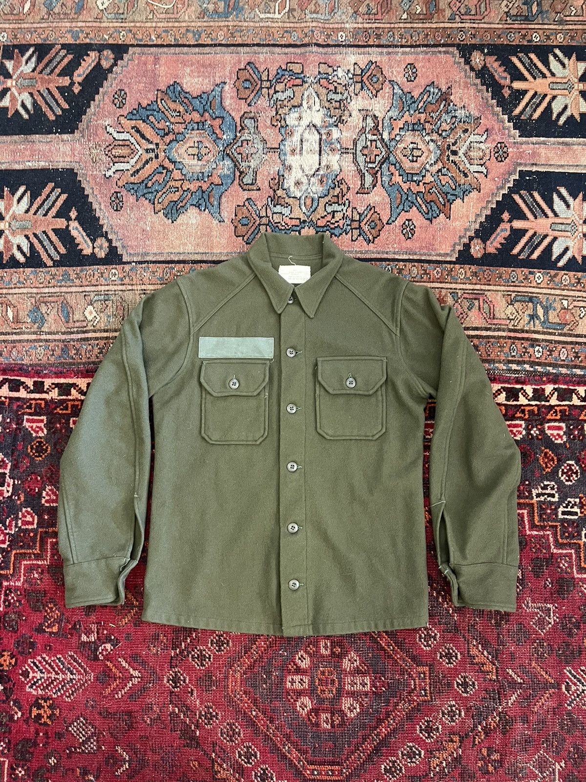 Military × Vintage Vintage 1968 Military wool flannel | Grailed