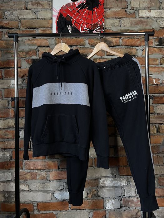 Trapstar London Trapstar tracksuit hoodie pants black/gray Size S | Grailed