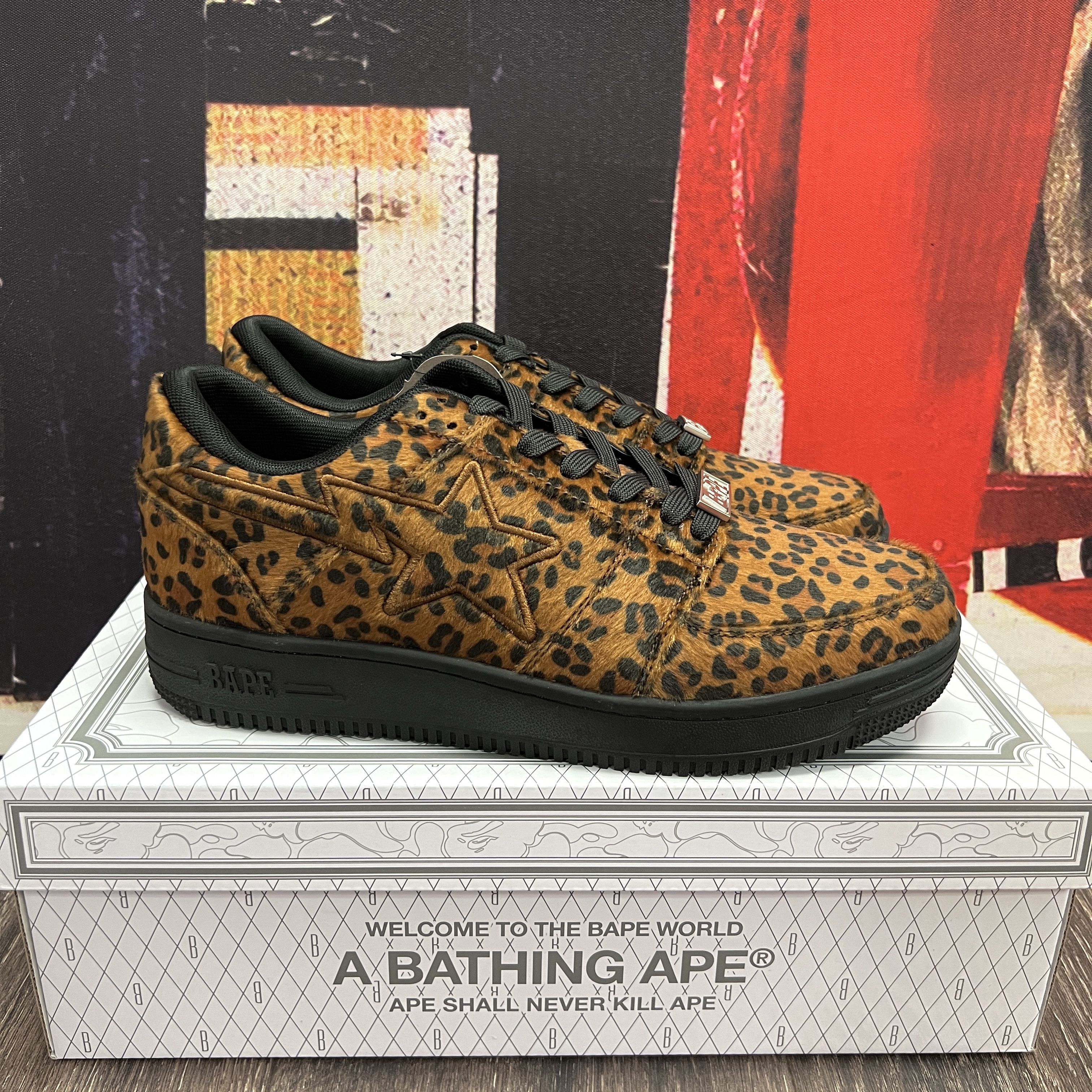 Bape 2020 Bape Bapesta Low Leopard Animal Print / Black | Grailed