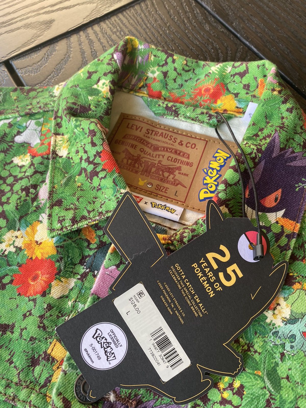Levi's × Pokemon Levi’s X Pokémon Vintage Fit Trucker Jacket Size L ...