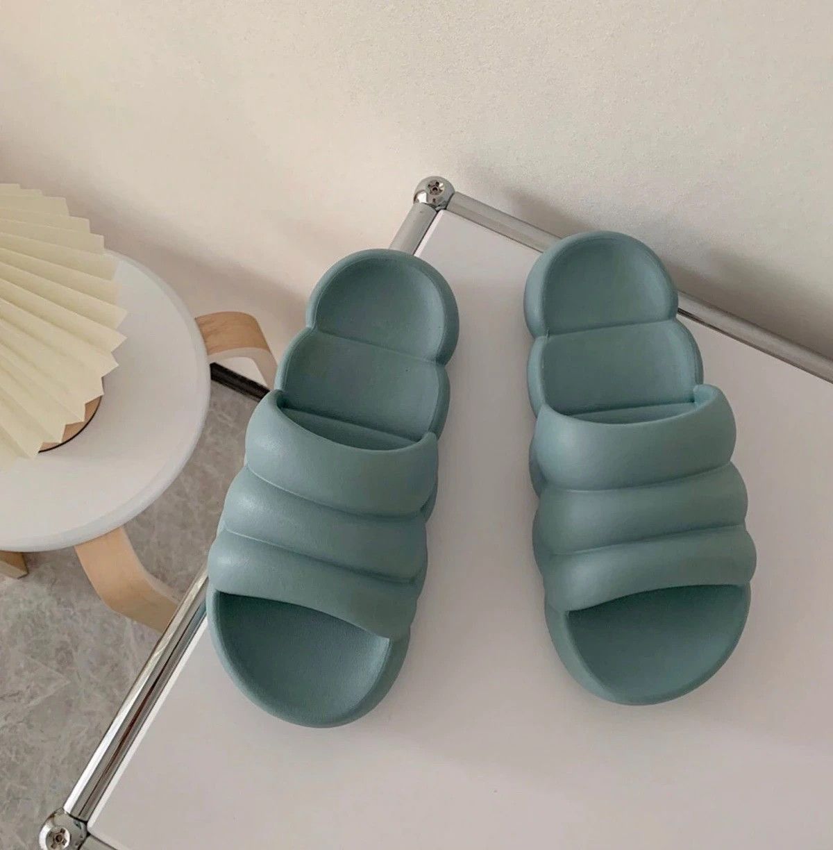 Japanese Brand × Vintage Puffer Sandal Slides | Grailed