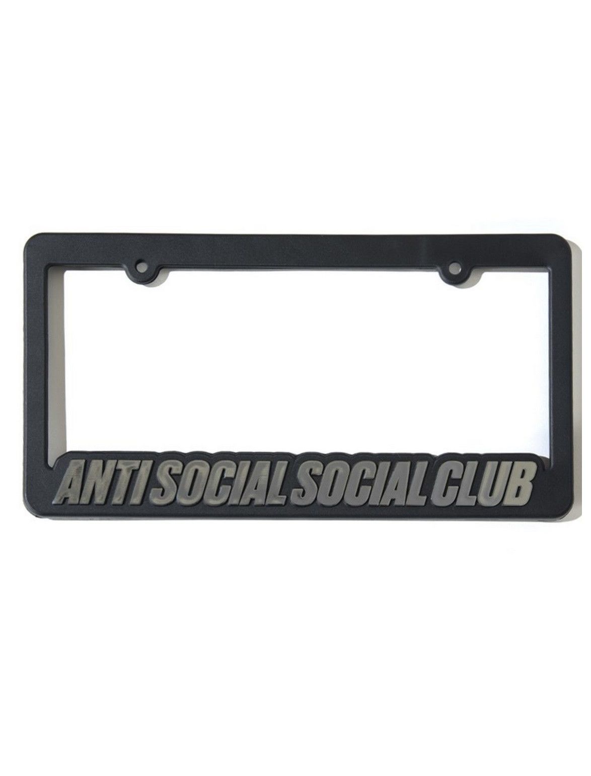 Anti Social Social Club Blocked License Plate Frame SILVER | Grailed