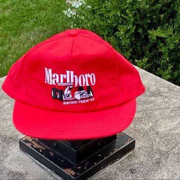 Vintage Vintage 1992 Marlboro Cigarettes Red Racing Team Hat | Grailed