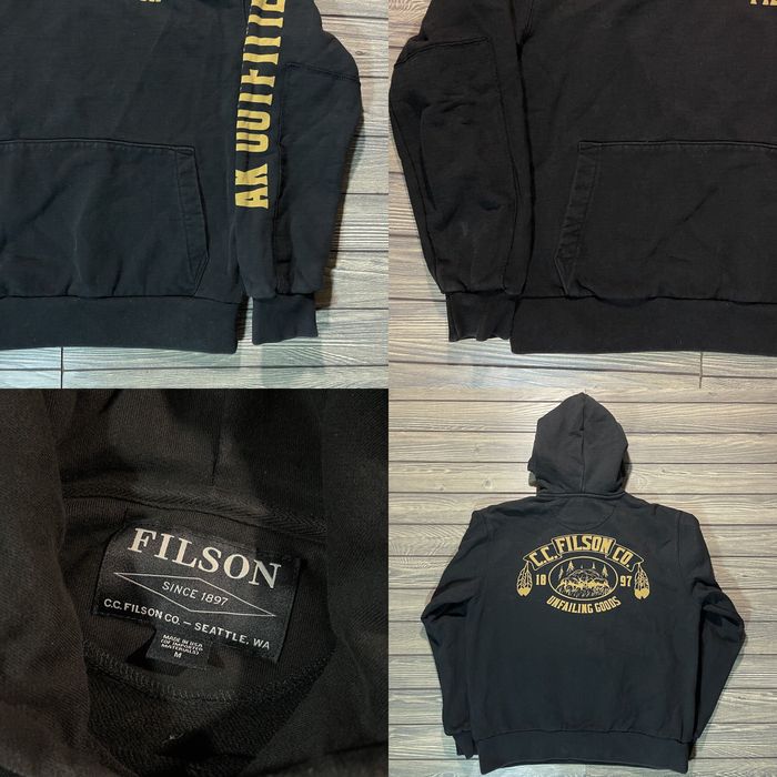 Filson Filson Limited Edition Heavyweight Black Sweatshirt Hoodie Mens ...