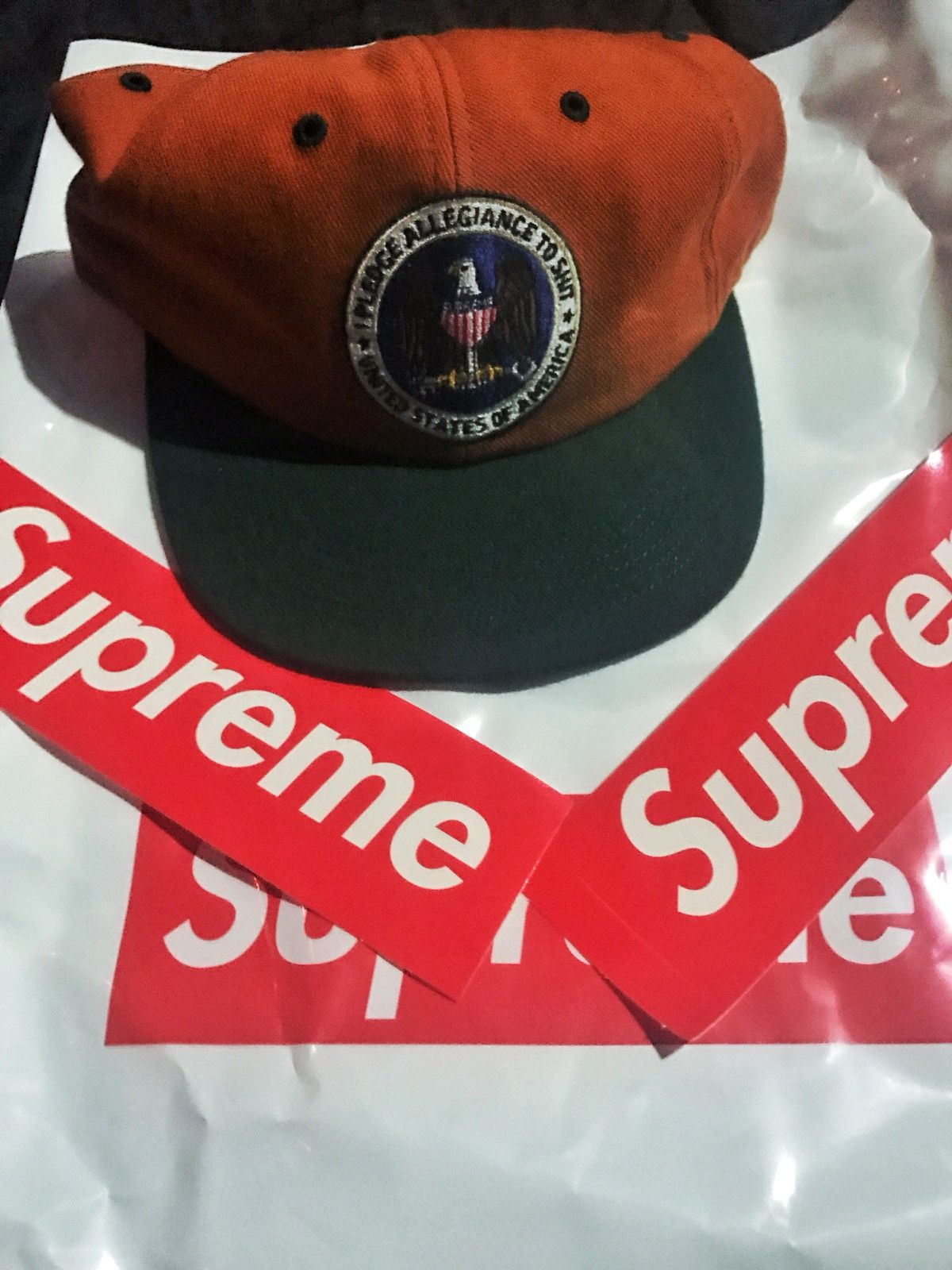 Supreme SUPREME Pledge Allegiance Hat | Grailed