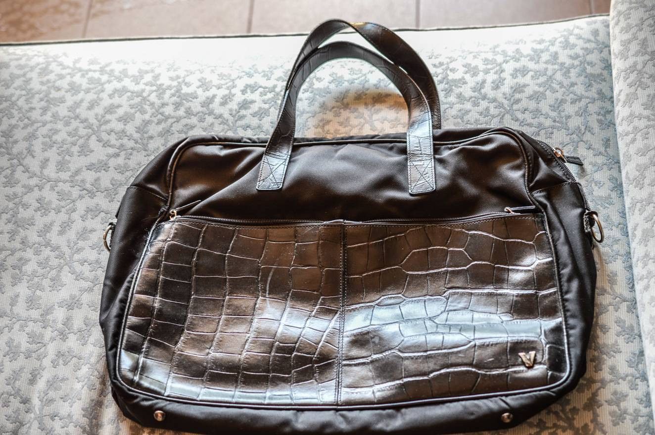 Verri Italy VERRI fabric and leather laptop bag $690 | Grailed