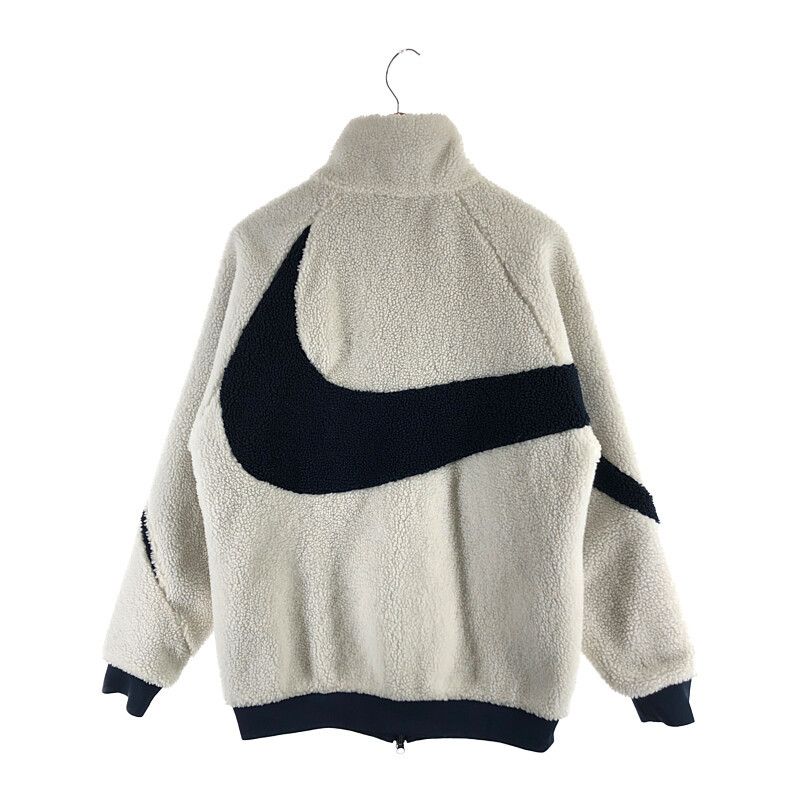 Nike Big Swoosh Reversible Boa Fleece Jacket | Grailed