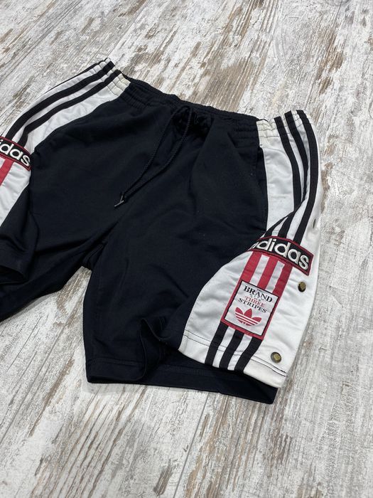 Adidas Mens Vintage Adidas Popper Trousers Shorts | Grailed