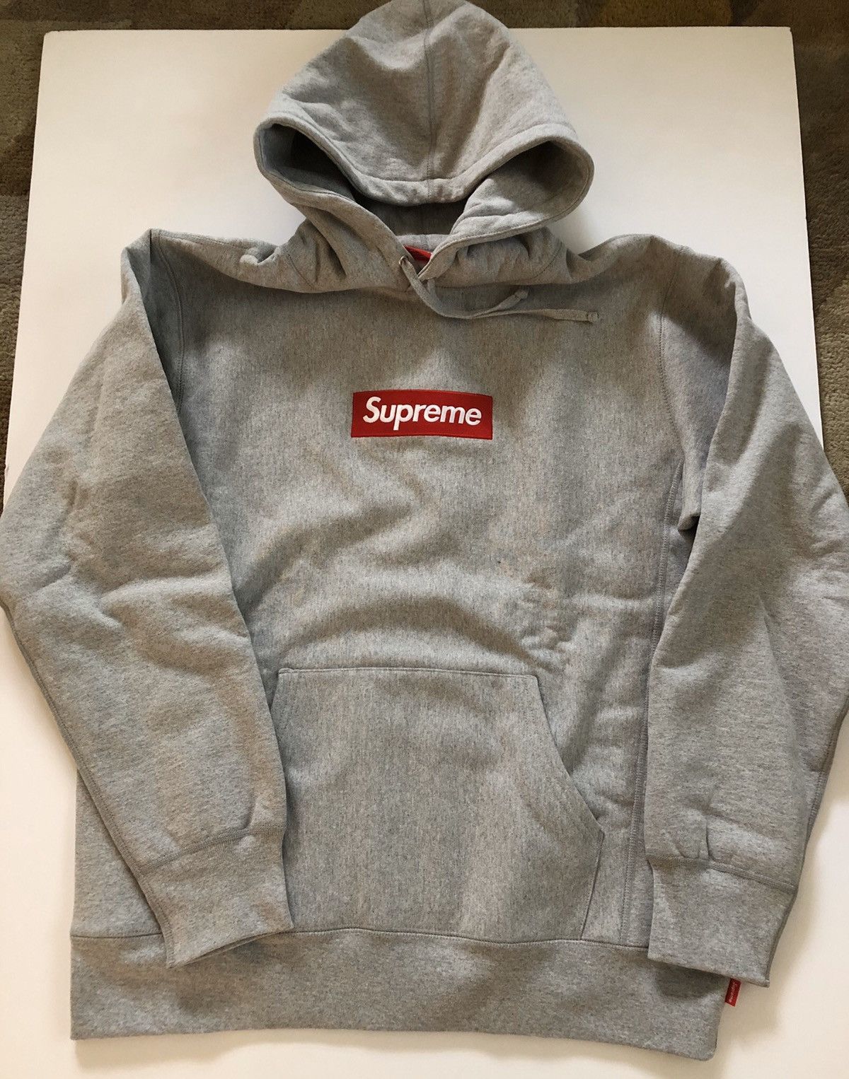 Supreme Box Logo Bogo FW16 Gray Hoodie | Grailed