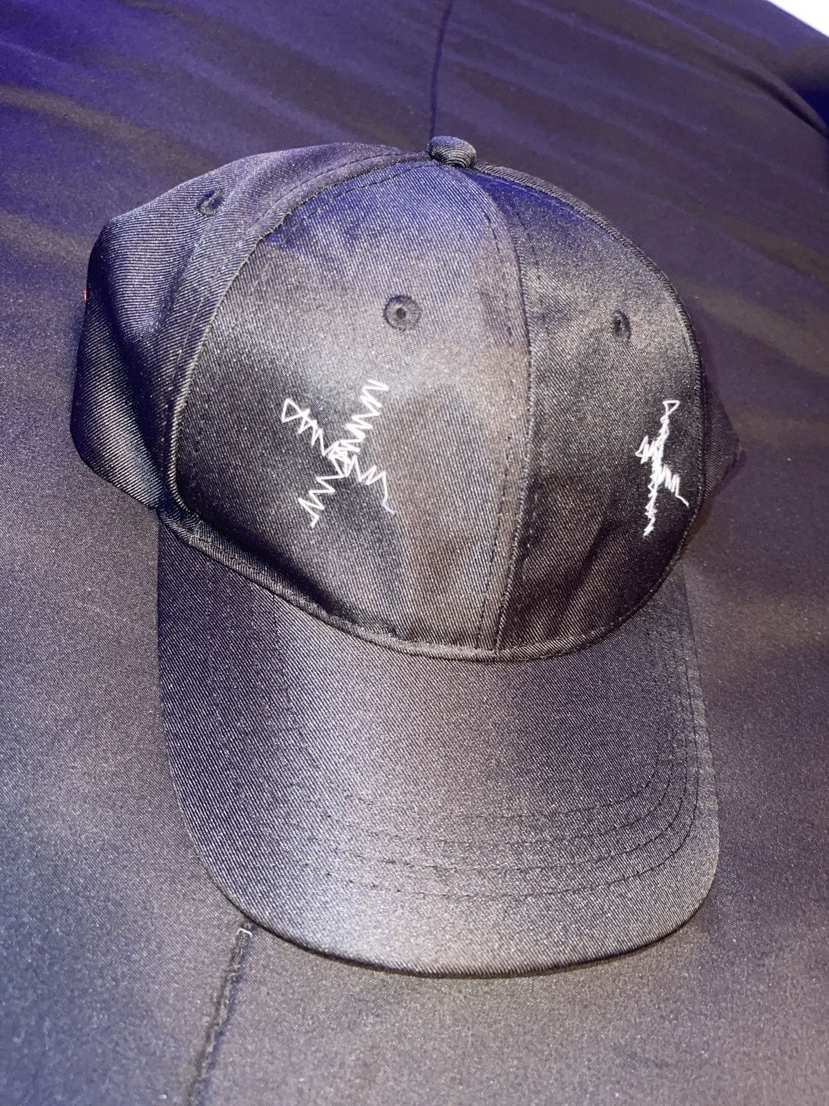 Other 1 Of 1 custom double x stitch baseball cap black | Grailed