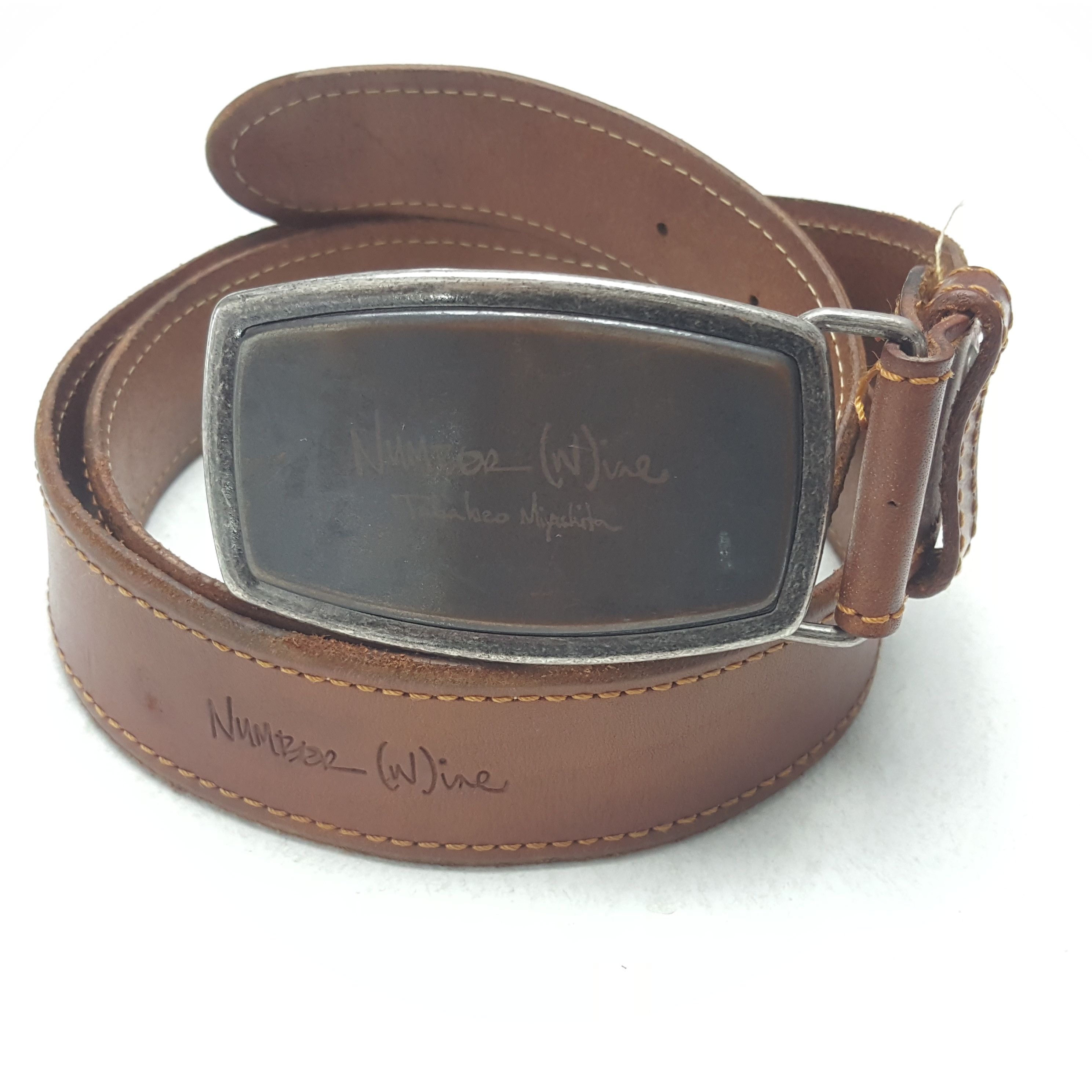 Vintage Vintage NUMBER NINE Japanese Brand Leather Belts | Grailed