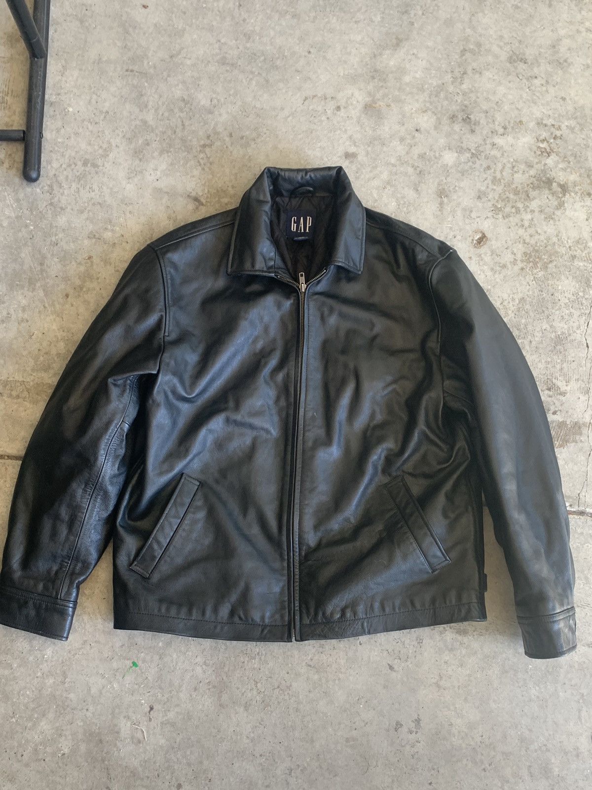 Gap Vintage Gap Leather Jacket | Grailed