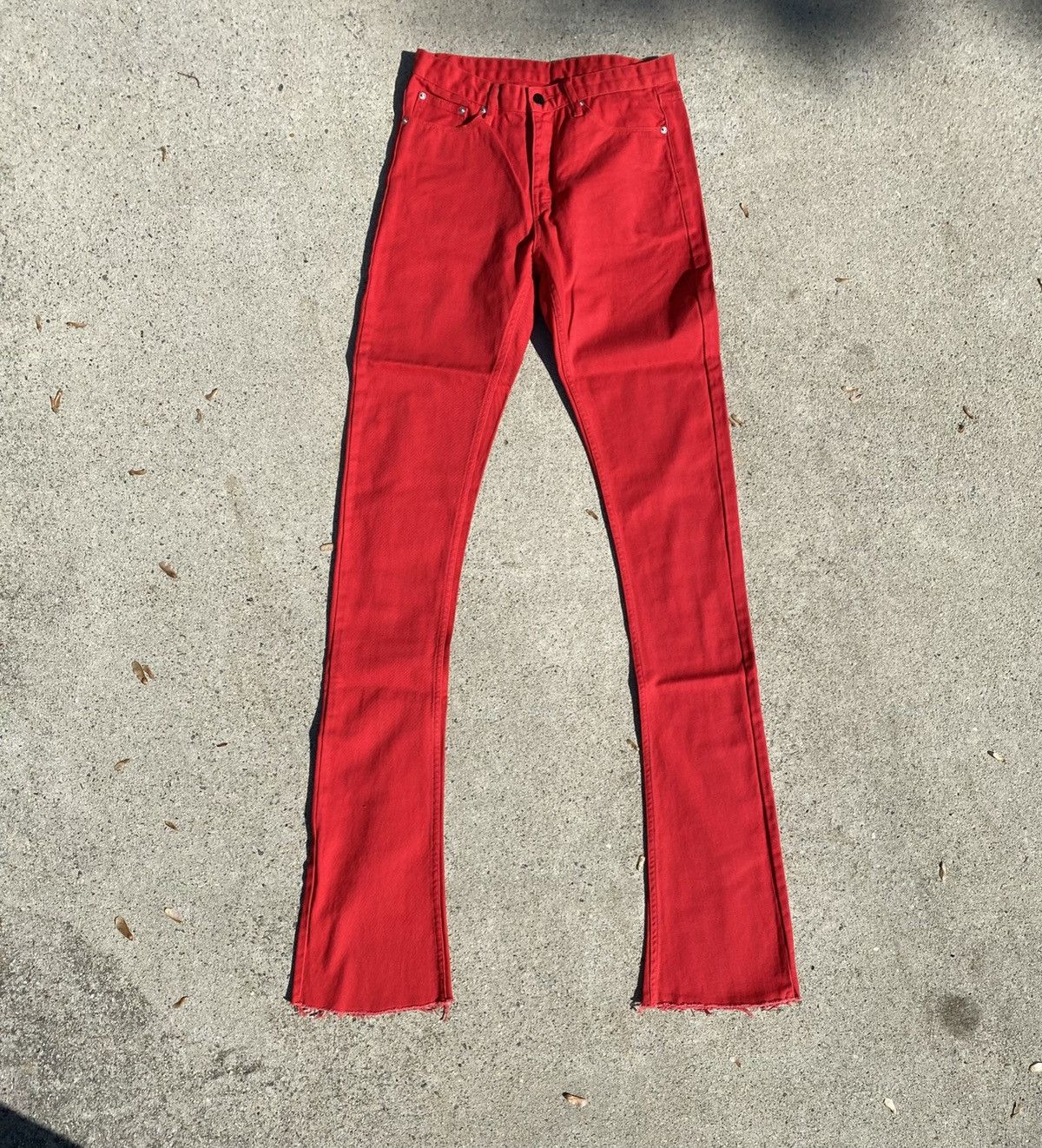 Vintage Red Stacked Denim | Grailed