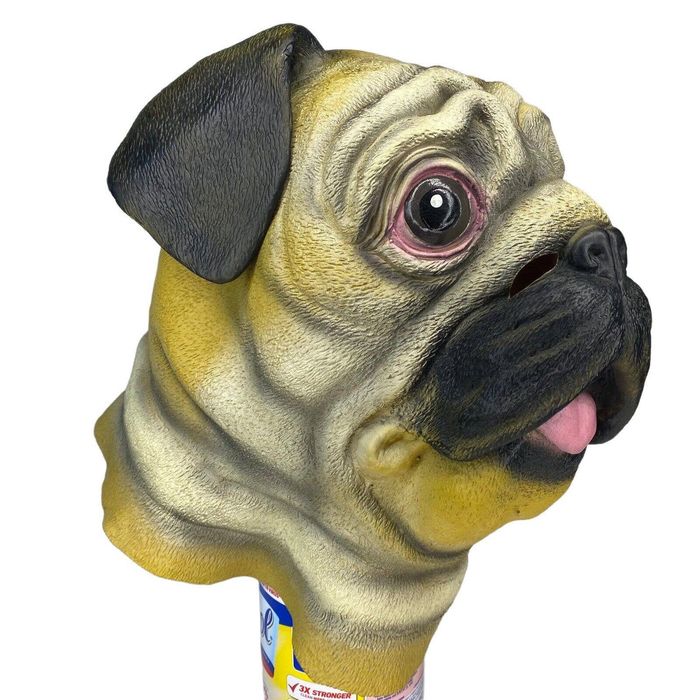 Vintage Pug Halloween Mask Accoutrements Latex Realistic Costume Dog ...