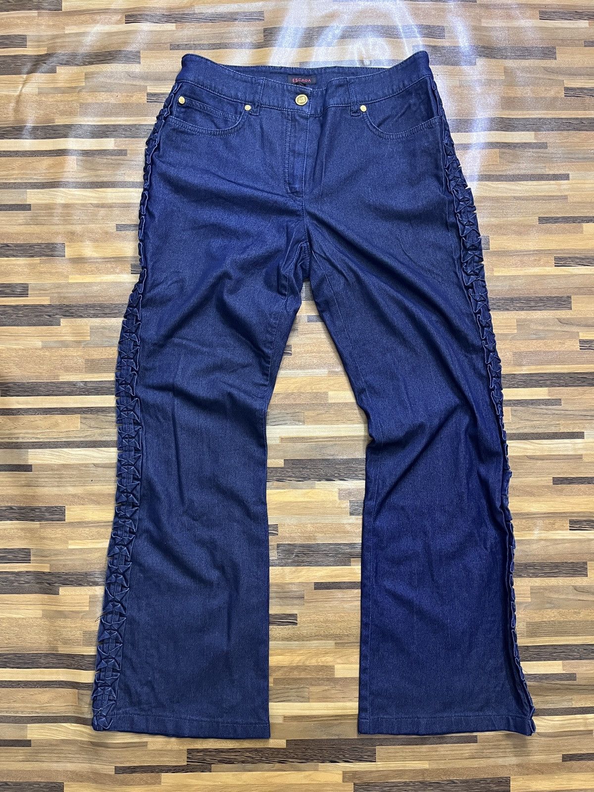 Escada Vintage Escada Flare Denim Jeans Made In Turkey | Grailed