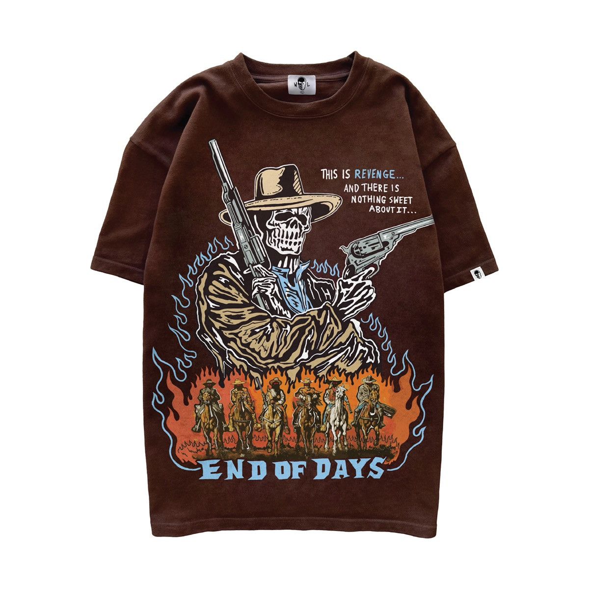 Warren Lotas Warren Lotas Revenge Cowboy Alt Brown T-Shirt | Grailed
