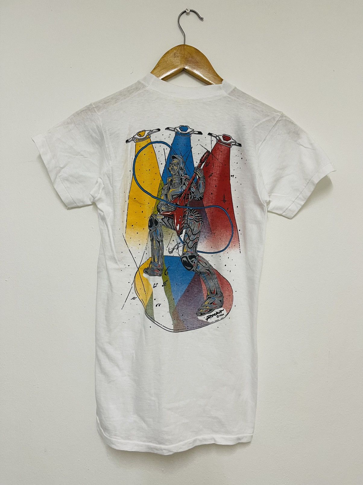 Band Tees × Vintage Vintage Rockit 1984 American Rock Label T-Shirt W1 ...