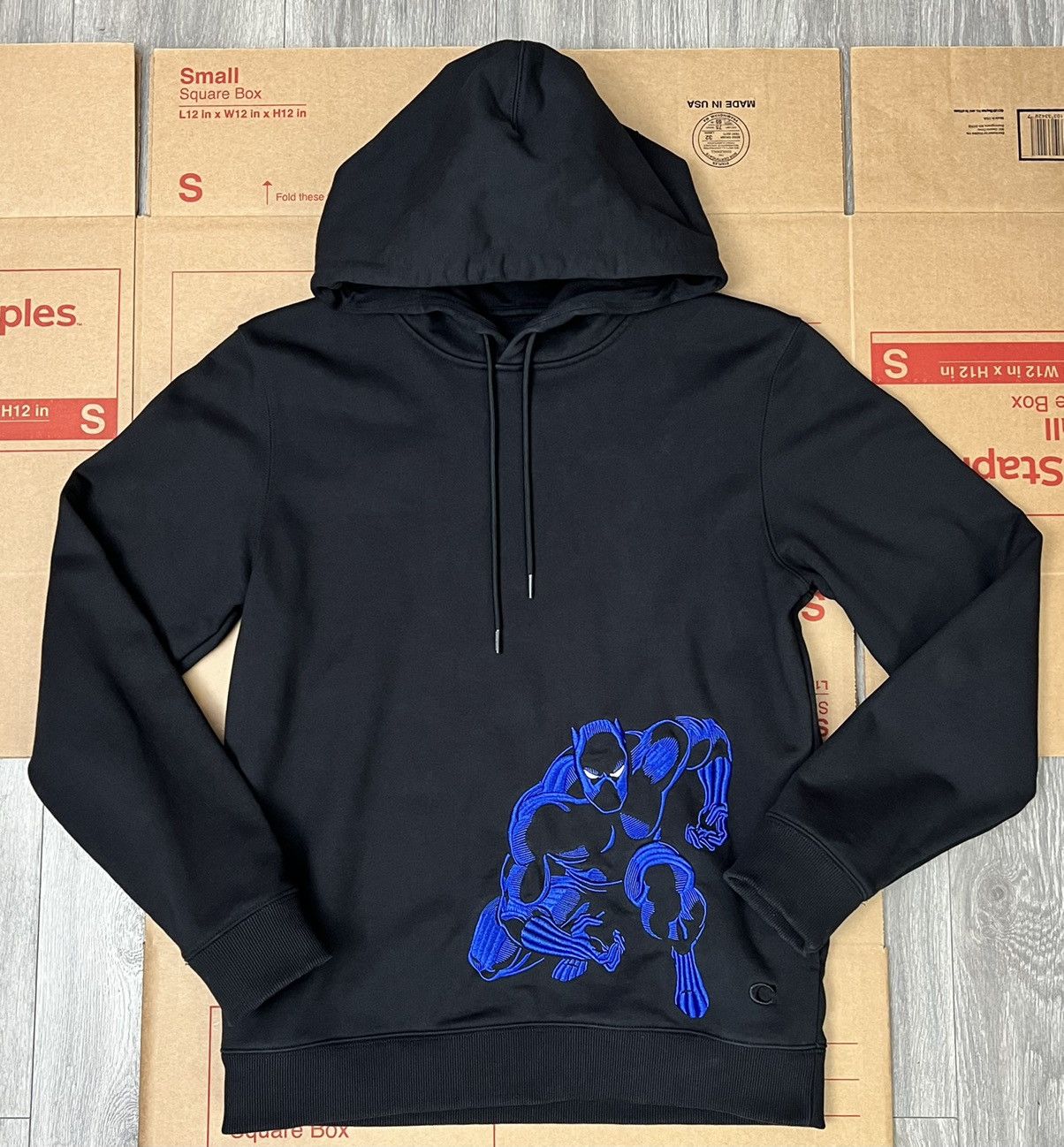 Coach Medium Authentic Men’s Coach X Marvel Black Panther Hoodie | Grailed