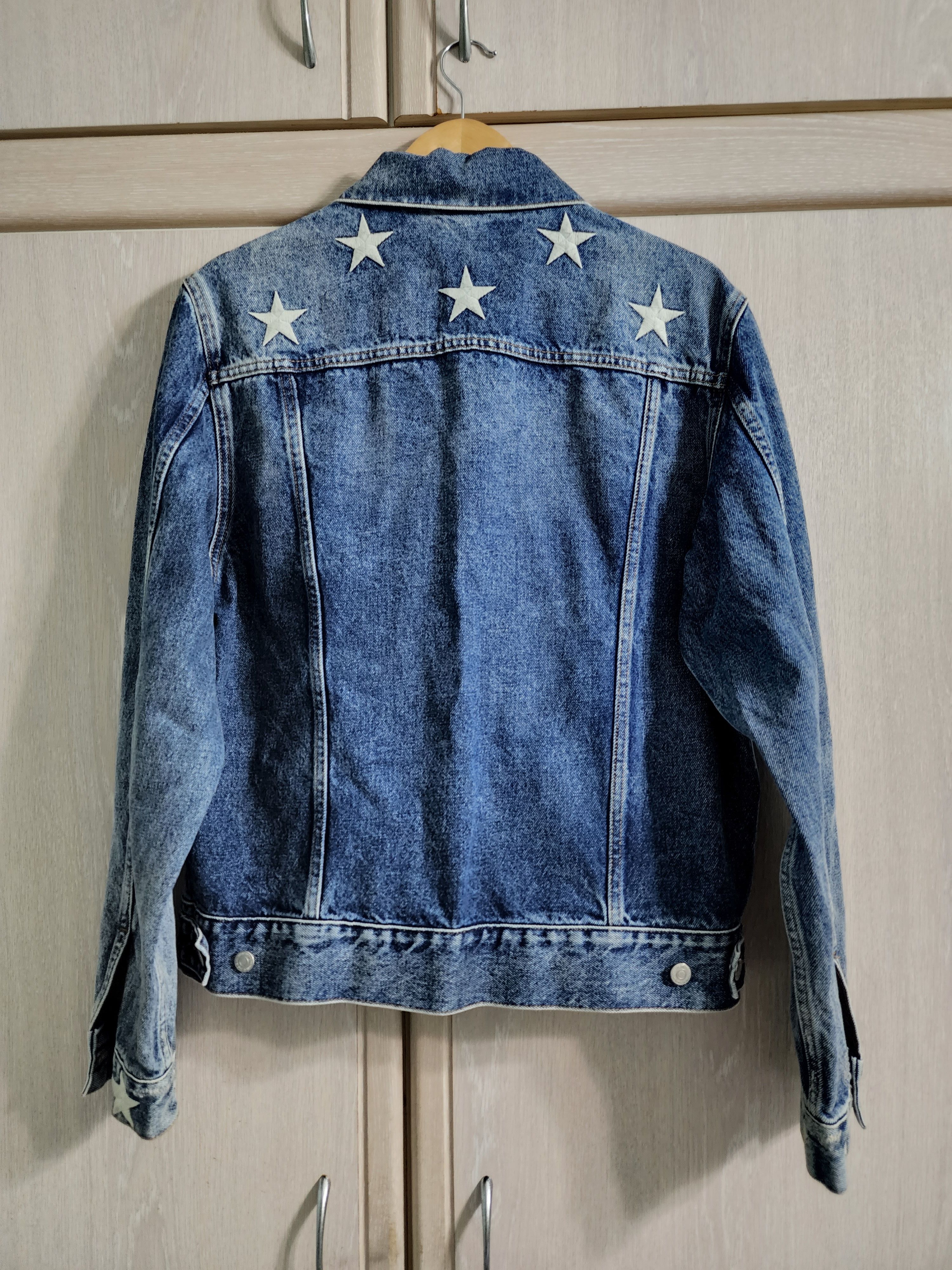 Sandro Star Embroidered Denim Jacket | Grailed