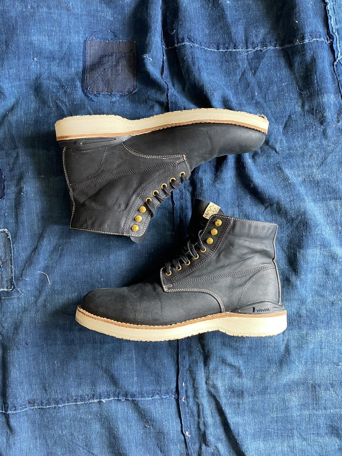 Visvim Virgil Boots-Folk (KNGR) - Black | Grailed