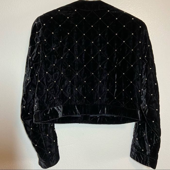 Other Double d ranch vintage bolero jacket velvet quilted bomber S ...
