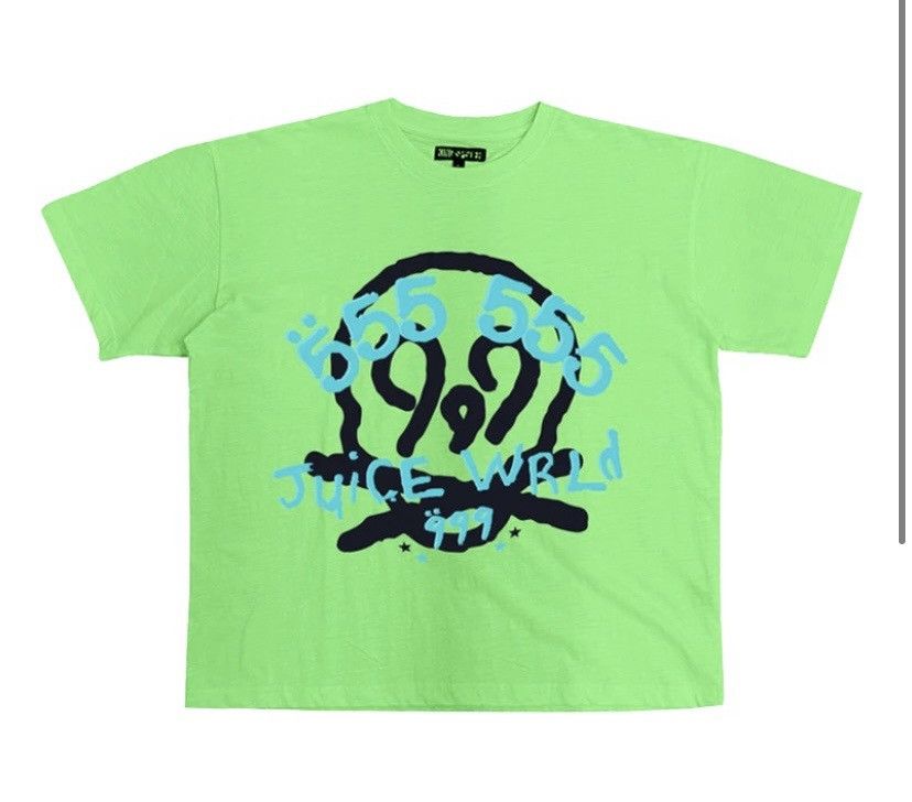 999 Club × Sp5der Sp5der x Juice Wrld tee green | Grailed
