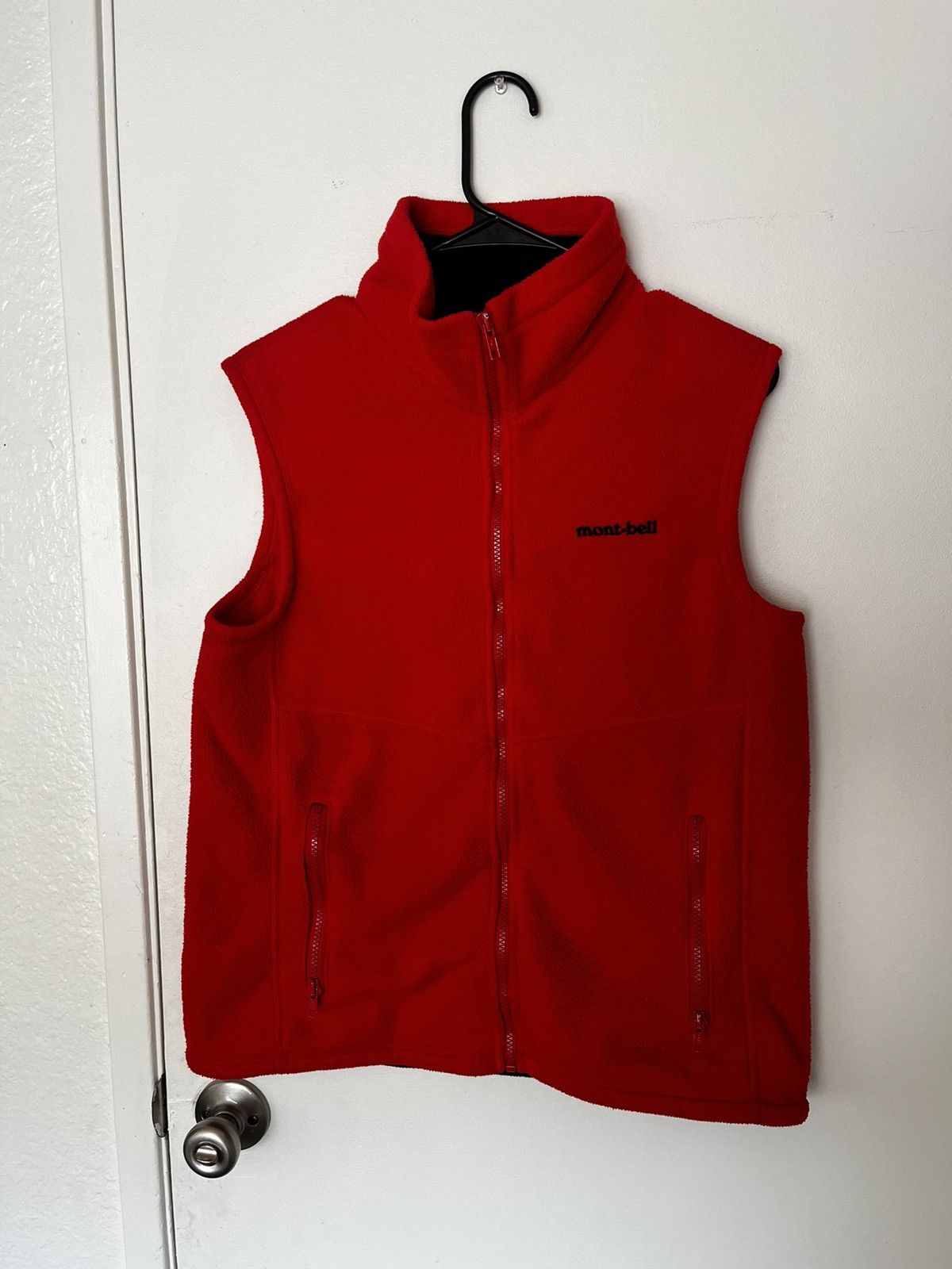 Montbell × Vintage Red Mont-Bell Zip Up Vest | Grailed