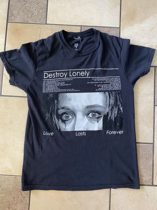 Tour Tee Destroylonely “Love Lasts Forever” Tee | Grailed