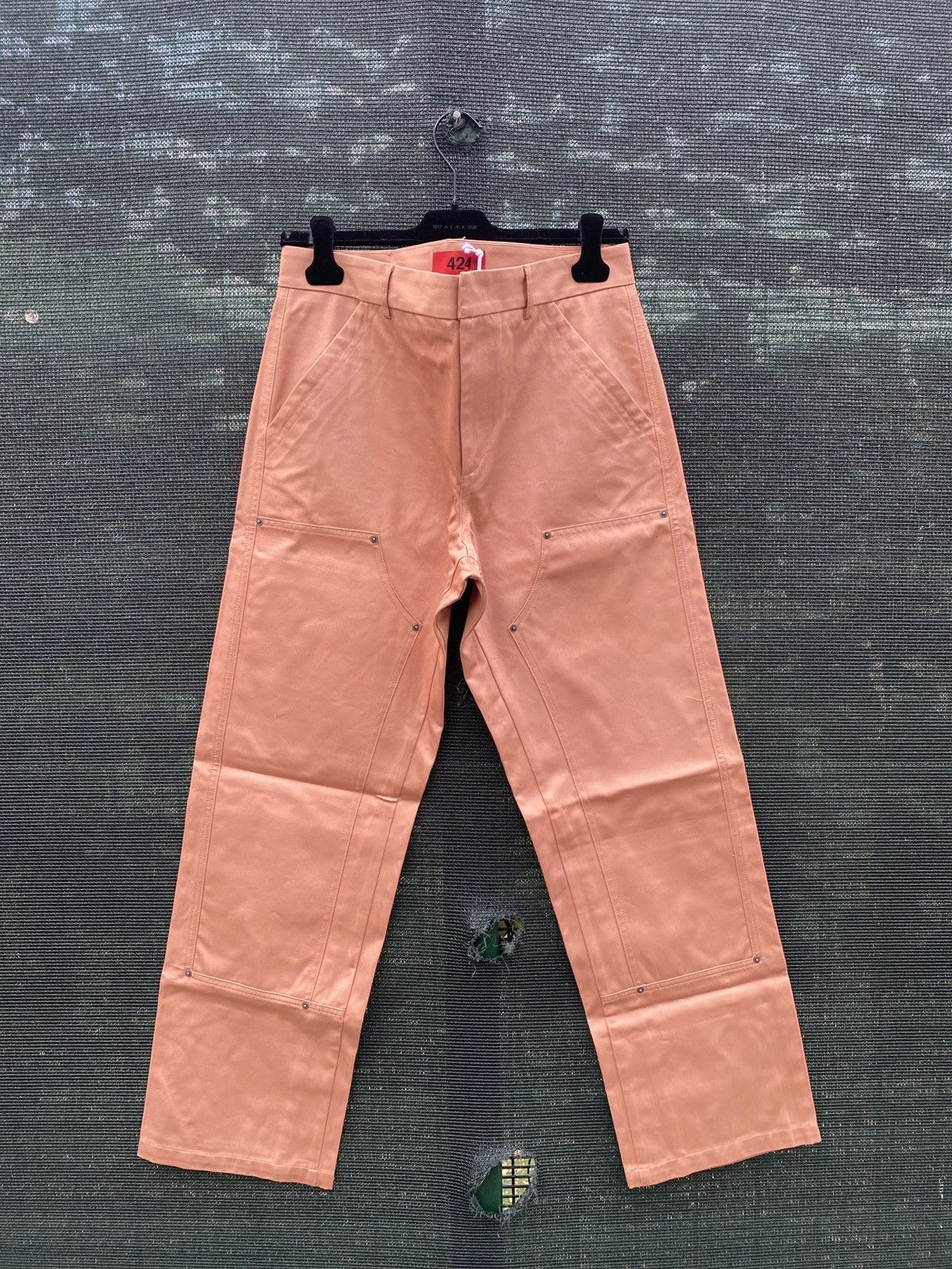 424 On Fairfax 424 Carpenter Brand-Patch Relaxed-Fit Straight-Leg ...
