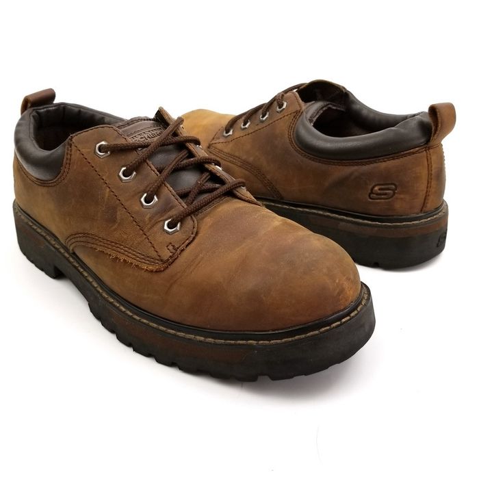 Skechers Skechers Tom Cats Utility Chunky Leather Workwear Shoes | Grailed