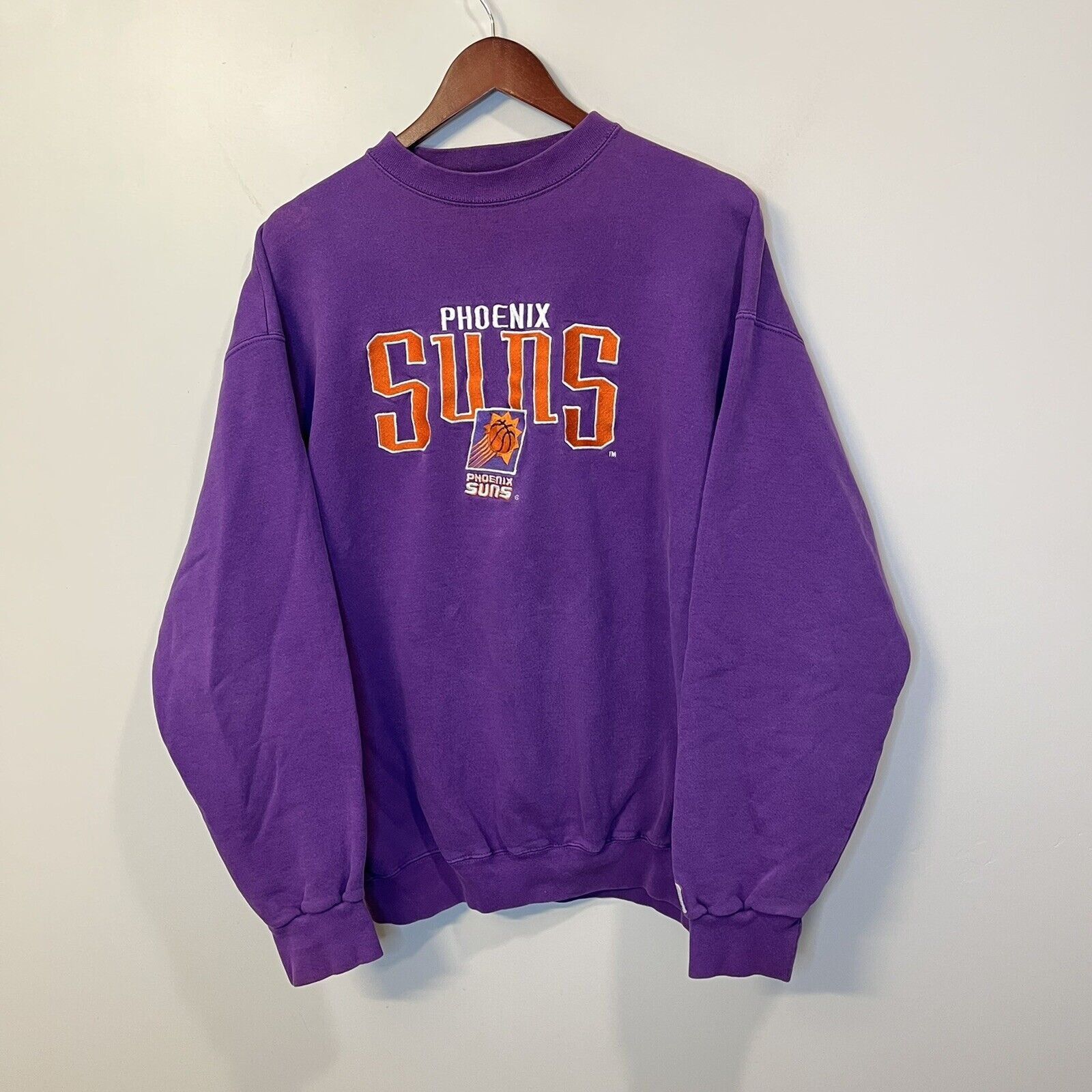 Vintage VTG 90s Logo Athletic Phoenix Suns Crewneck Sweater Sz L | Grailed