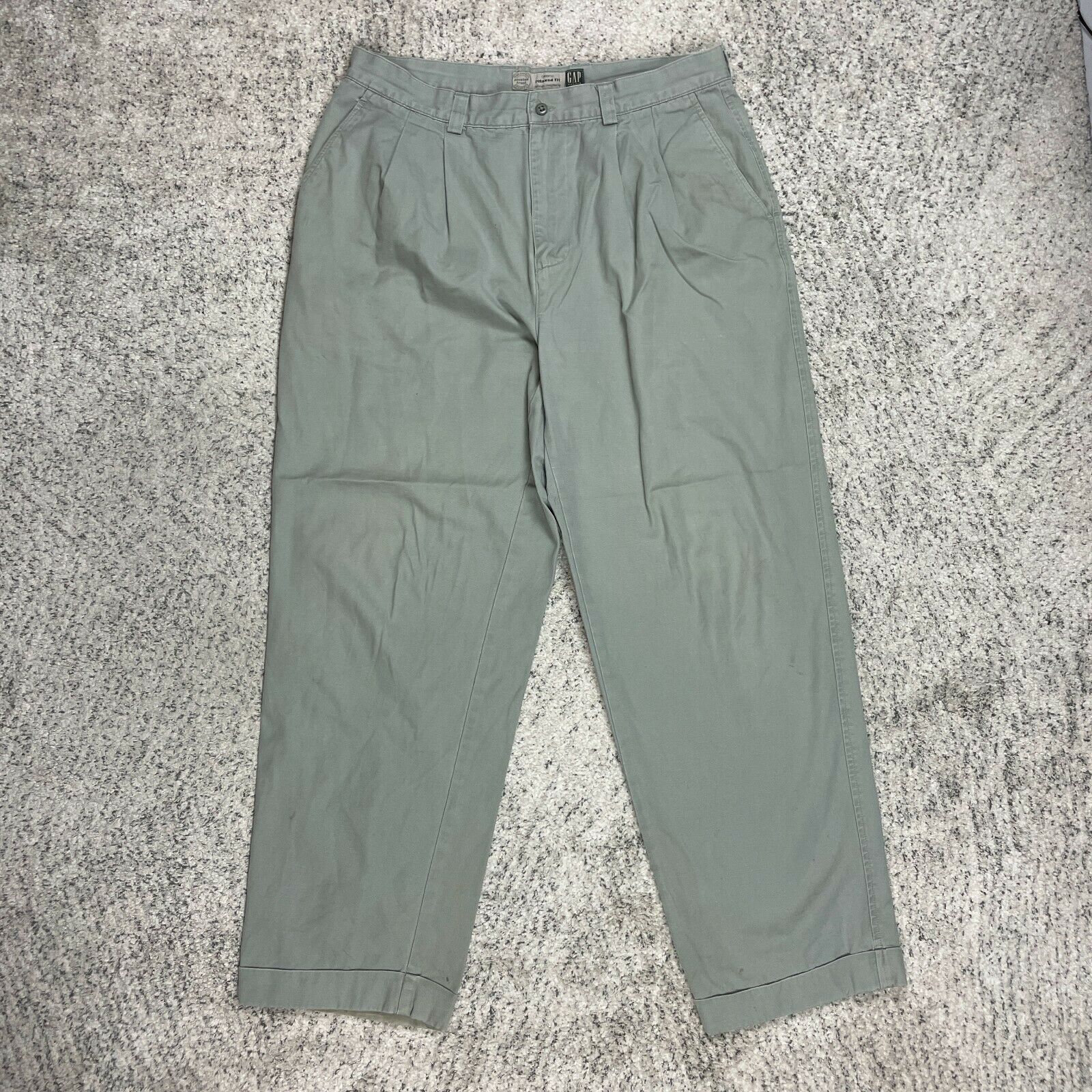 Gap VTG Gap Baggy Pants Mens 35x30 Relaxed Wide Leg Khakis Skater 90s ...