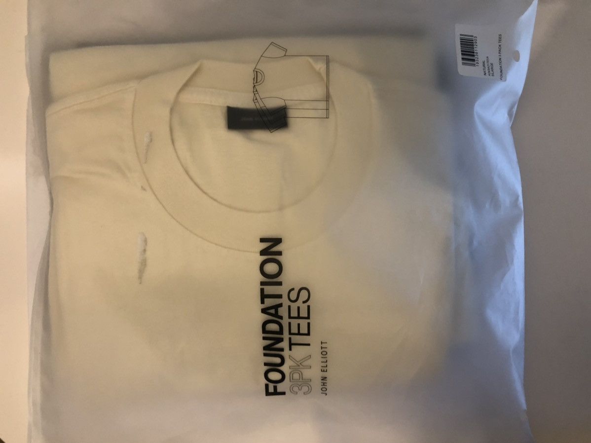 John Elliott John Elliott natural foundation tees 3 pack large BNWT | Grailed