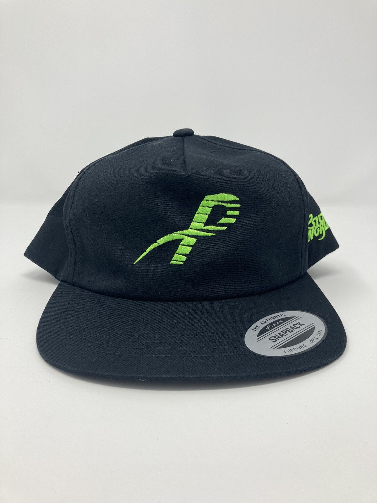 Psychworld Psychworld Black & Green Logo Cap | Grailed