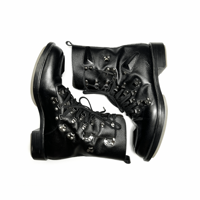 Raf Simons RAF SIMONS AW11 MULTILACE DERBIE COMBAT BOOTS | Grailed