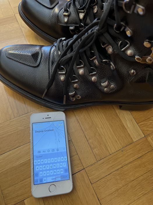 Raf Simons RAF SIMONS AW11 MULTILACE DERBIE COMBAT BOOTS | Grailed