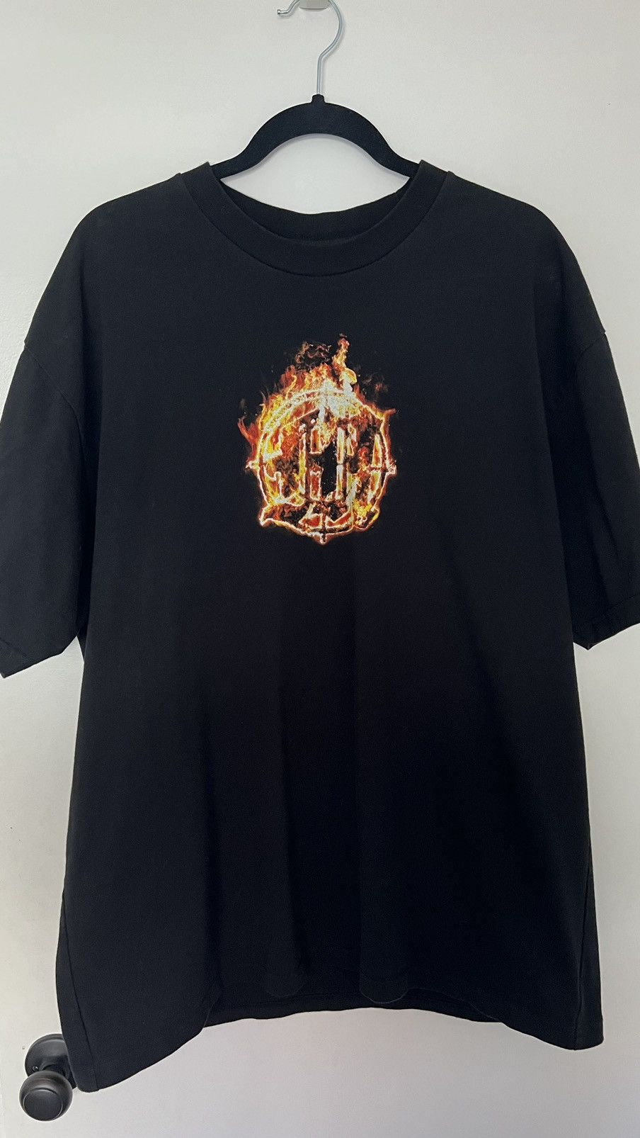 Menace menace fire tee | Grailed