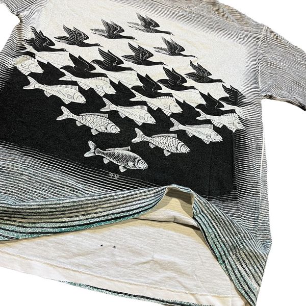 Vintage 90s MC Escher Sky And Water 1 Tee | Grailed