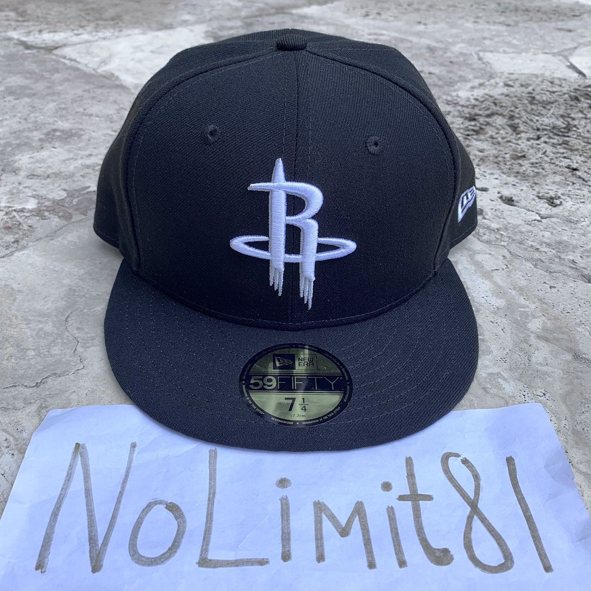New Era New Houston Rockets NBA Basketball Fitted Cap Hat - Sz 7 1/4 ...