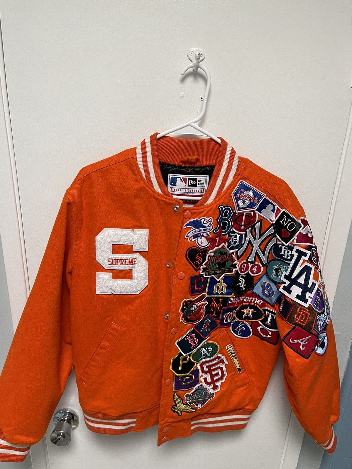 Supreme Supreme New Era MLB Varsity Jacket | Grailed