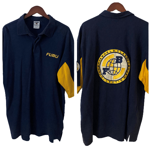Fubu × Streetwear × Vintage Vtg FUBU 90s Y2K Polo Hip Hop Embroidered ...
